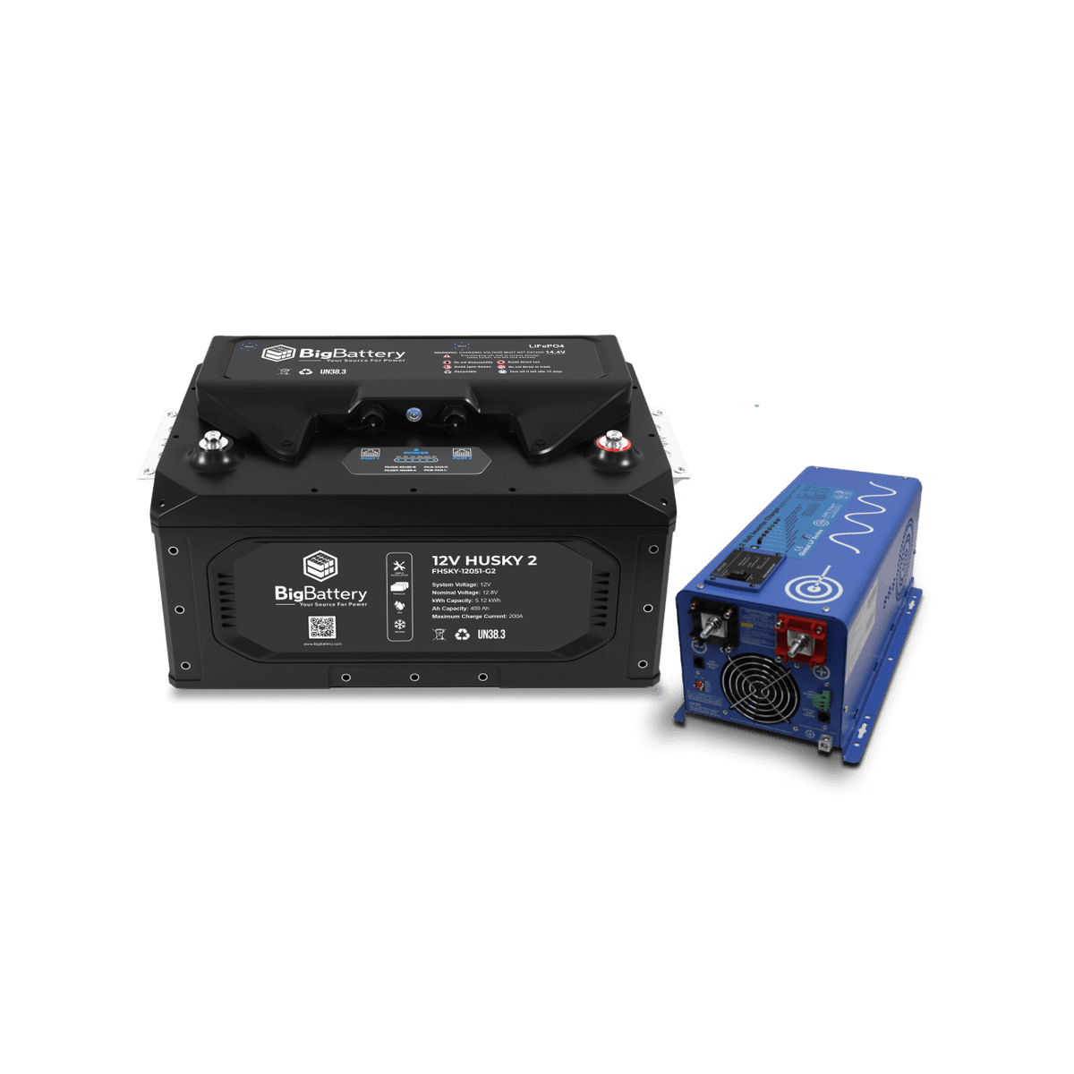 Big Battery 12V Husky 2 with AIMS - 400Ah 5.12kWh Kit Options — The ...