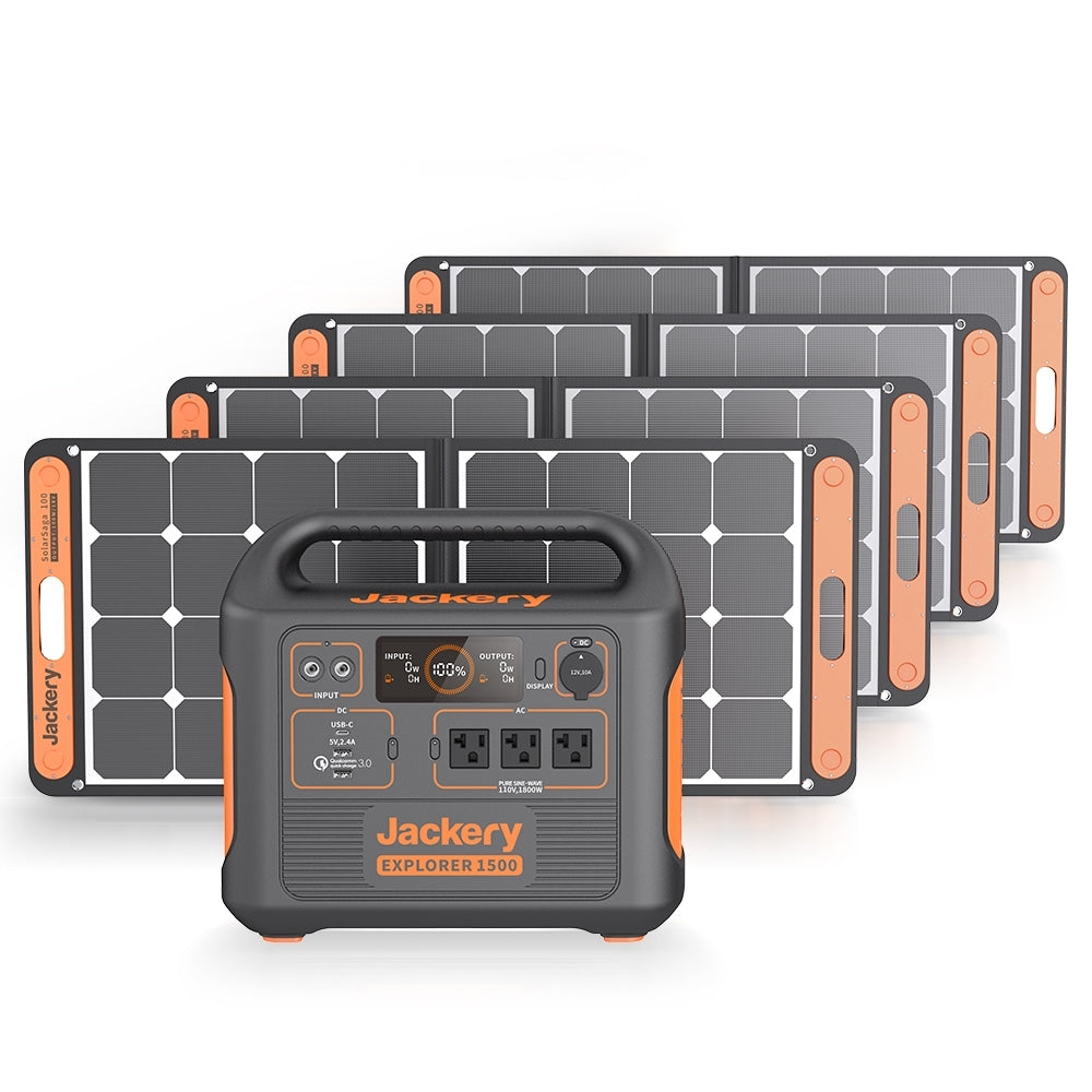 Jackery Solar Generator 1000 Pro_4SS200 1*Explorer 1000 Pro + 4 * Sola ...