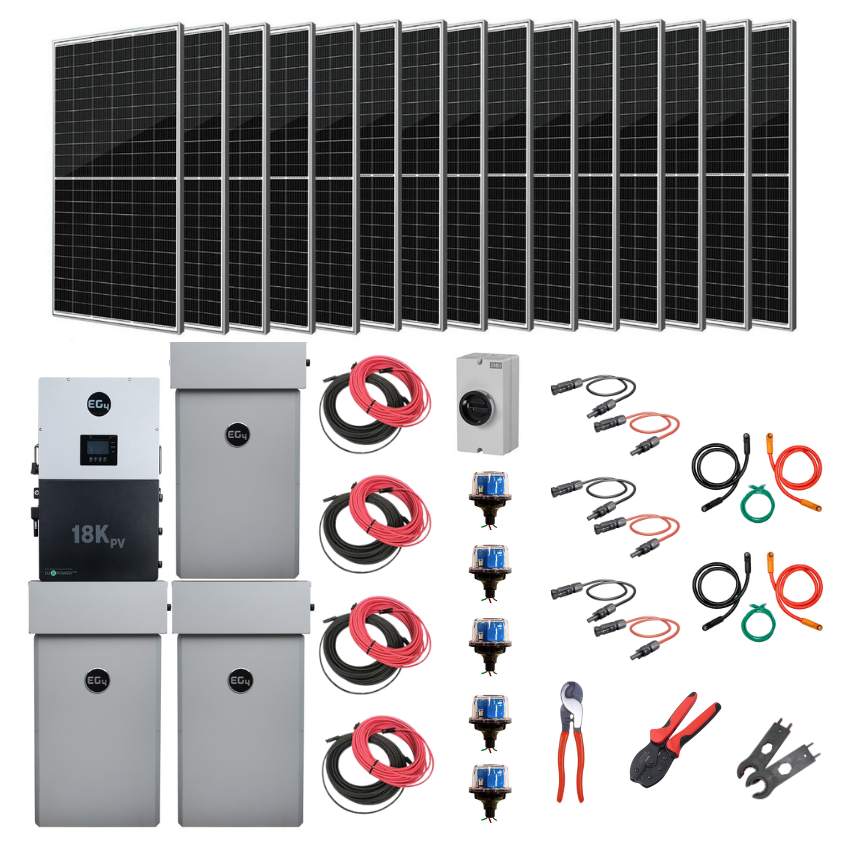 Complete Hybrid Solar Kit - EG4 PowerPro ESS | 12 kW AC Output | Up To ...
