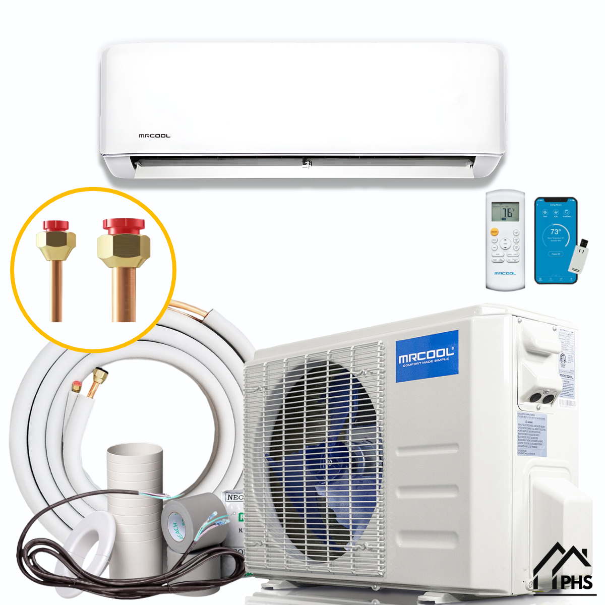 MRCOOL 5th Gen Advantage Series - 18,000 BTU Single Zone Mini Split Co — The Home Upgrade